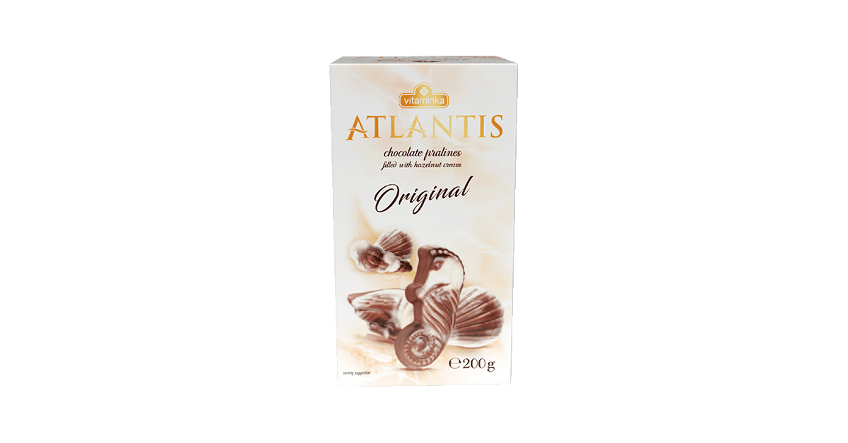 ATLANTIS - Πραλίνες σοκολάτας με λευκή και σοκολάτα γάλακτος 200g - GSBG